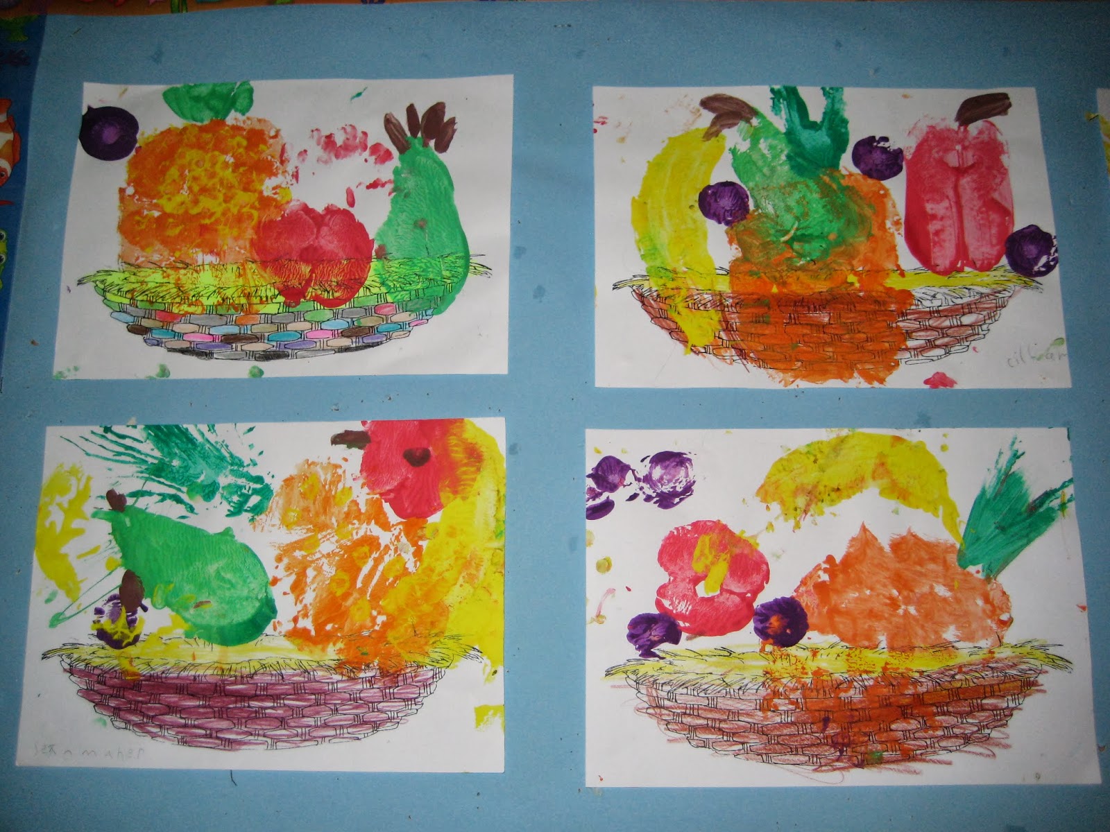 First Class Fun in Room Fourteen!: Fruit Printing